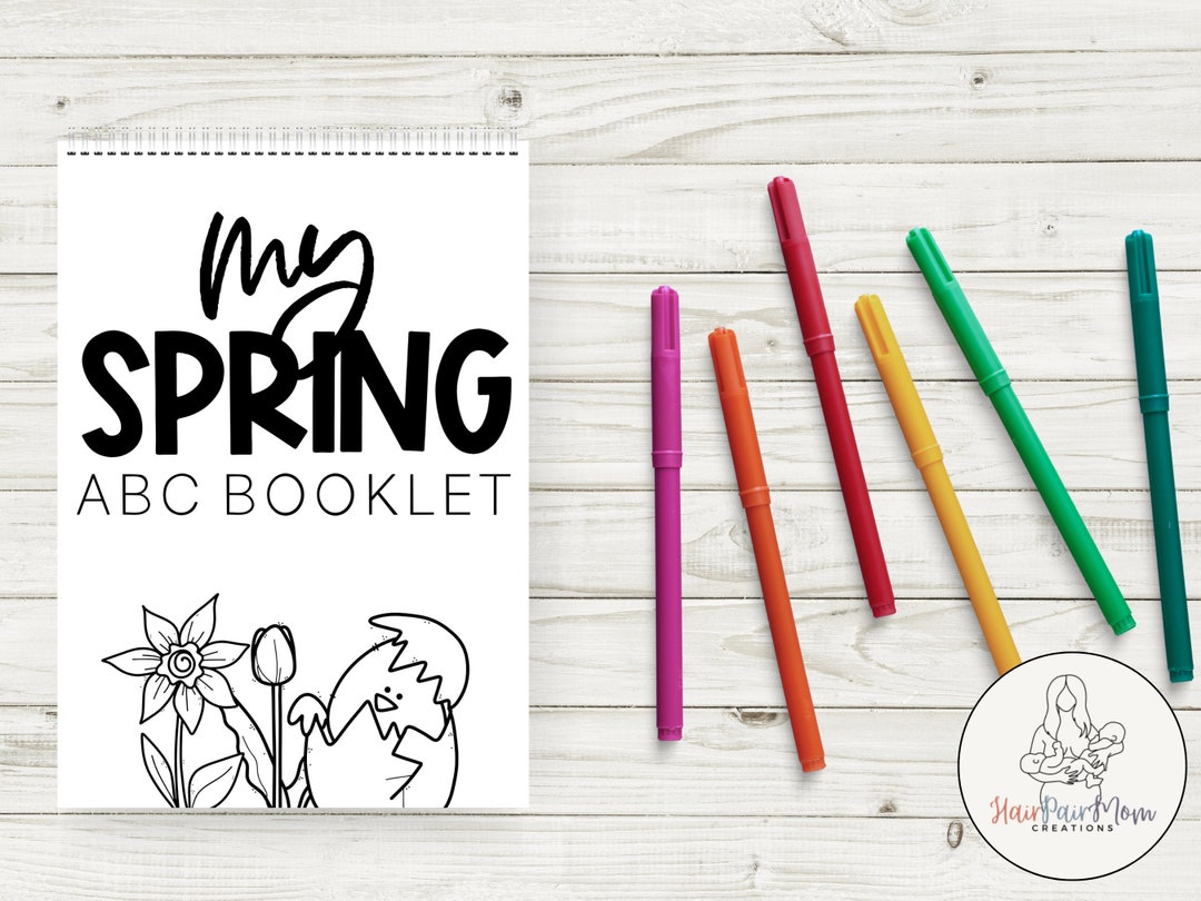 Spring Themed Alphabet Cards, Easter Unit Study, Kids ABC Spring ...