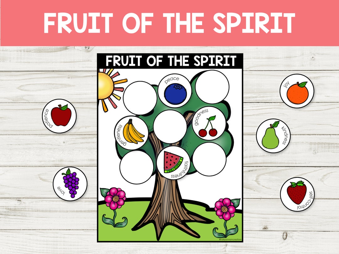 Fruit of the Spirit Game, Preschool Printable, Bible Verse, Galatians ...