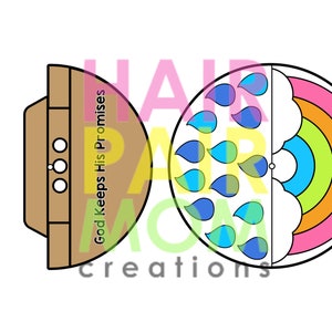Noah's Ark Rainbow Spinner: Bible Story Craft (digital Download) - Etsy