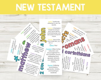 Big Books of the Bible Flashcards Printable - Etsy