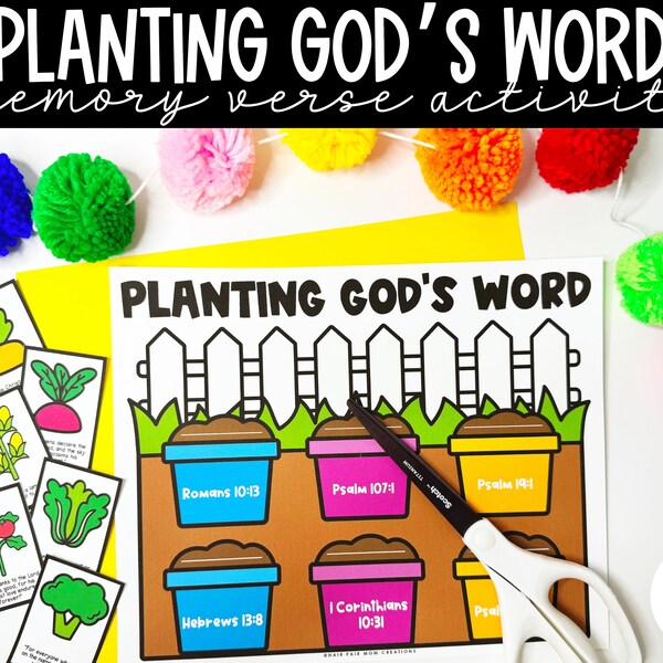 Memory Verse Matching - Etsy