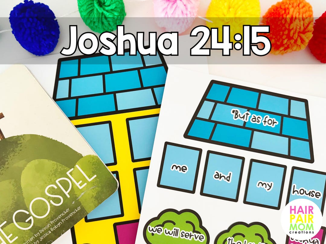 English AND Spanish Bible Verse Activity, Joshua 24:15 - Printable ...