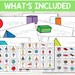 3D Shapes Printable Matching Game, Three Dimensional Shape Trace ...