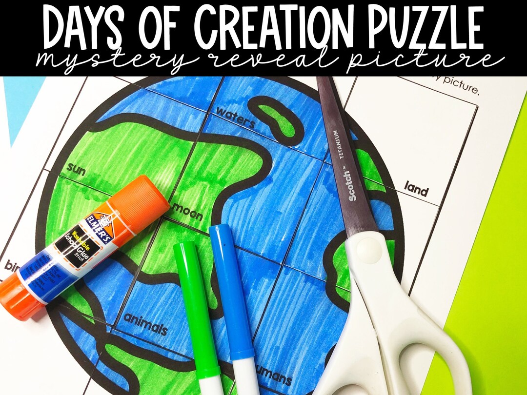 7 Days of Creation, Printable Days of Creation, Days of Creation ...