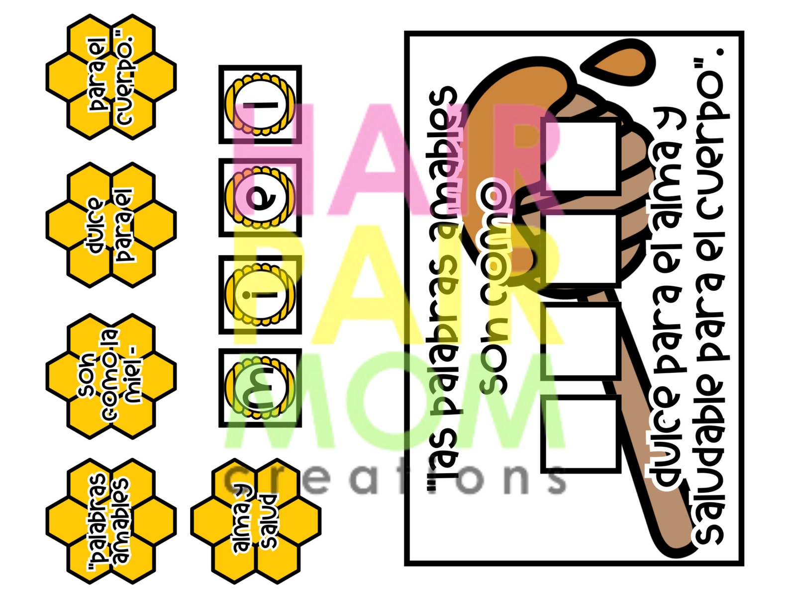 English AND Spanish Bible Verse Activity, Proverbs 16:24 - Printable ...