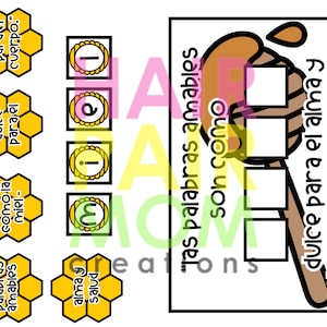 English AND Spanish Bible Verse Activity, Proverbs 16:24 - Printable ...
