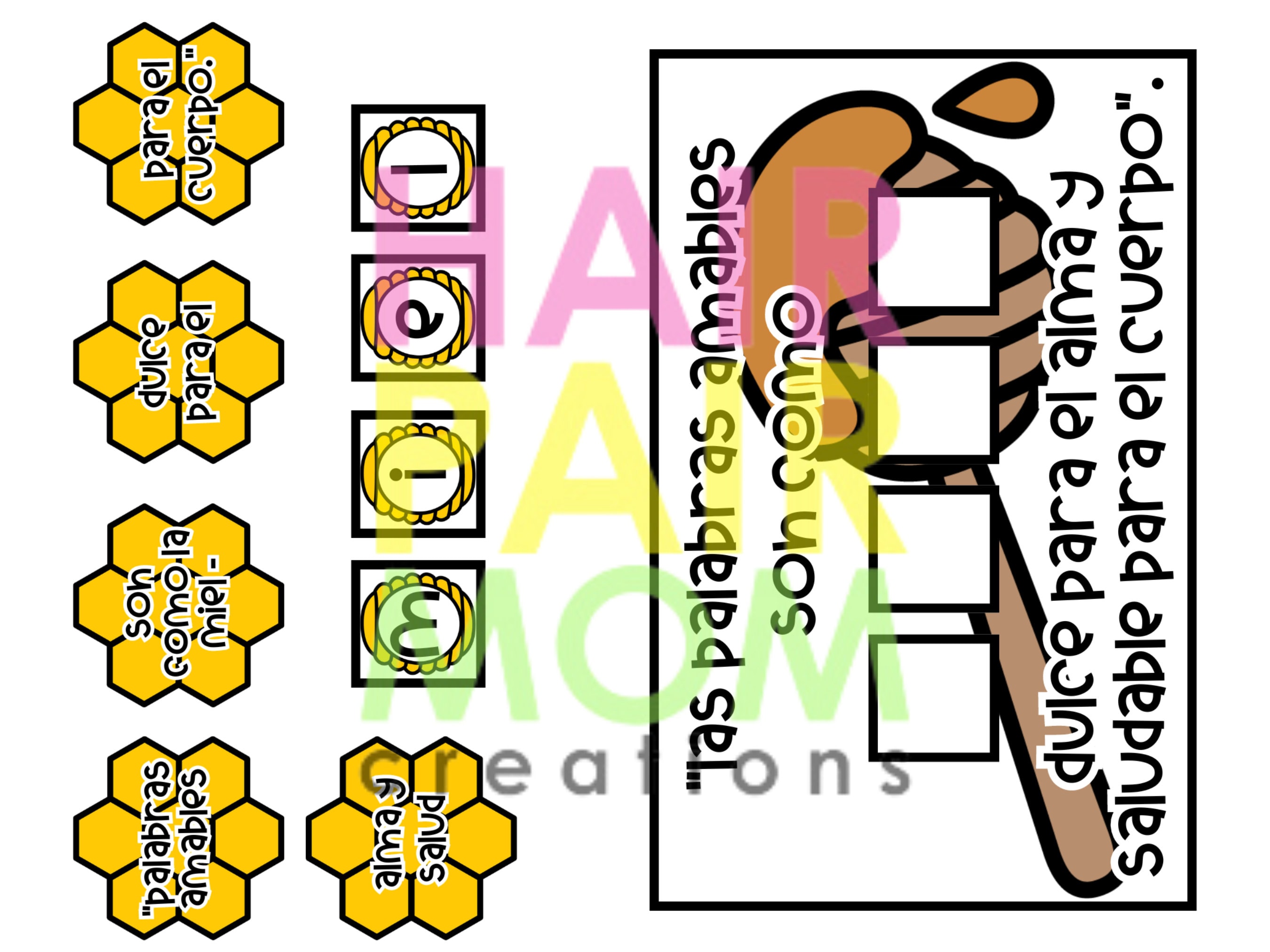 English AND Spanish Bible Verse Activity, Proverbs 16:24 - Printable ...