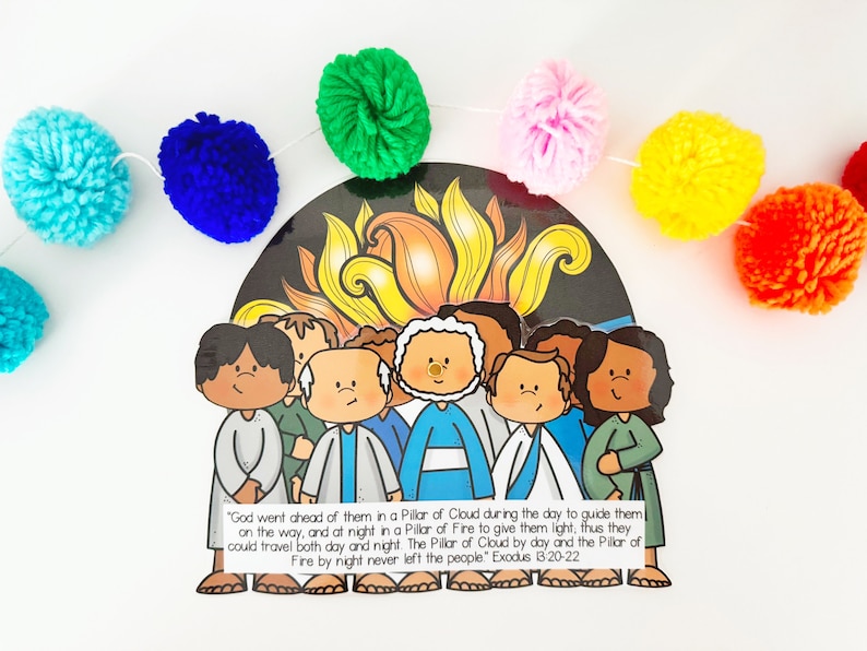 English AND Spanish Bible Verse, Exodus, Israelites Craft, Christian ...