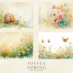 Floral Spring Easter Bird Junk Journal Kit Beautiful Digital Paper ...