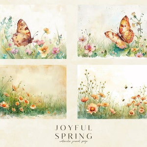 Floral Spring Easter Bird Junk Journal Kit Beautiful Digital Paper ...