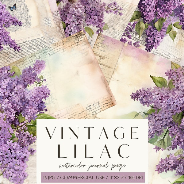 Lilac Digital Paper - Etsy