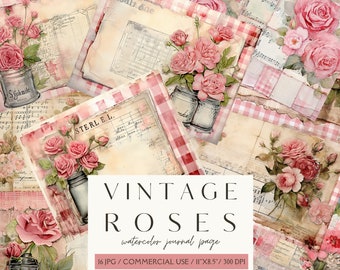 Floral Spring Easter Bird Junk Journal Kit Beautiful Digital Paper ...