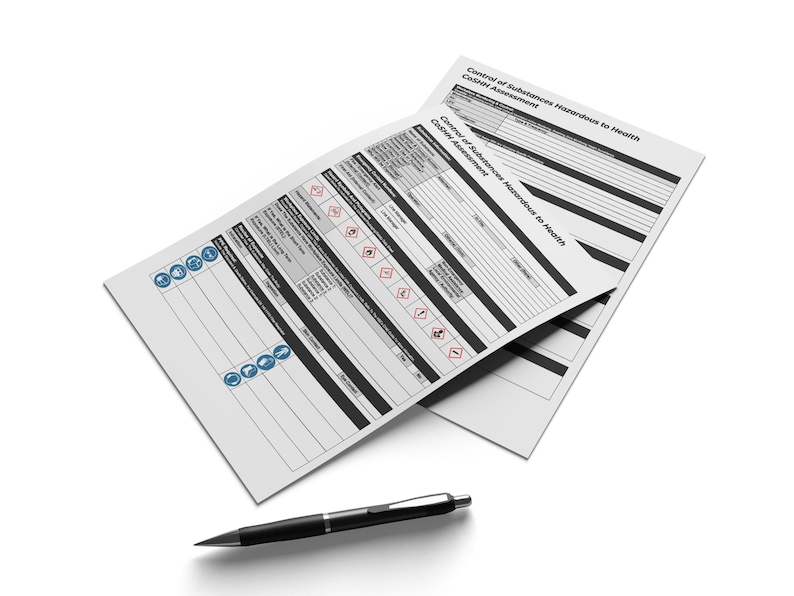 Coshh Risk Assessment Template, Health and Safety, Hazard Assessment ...