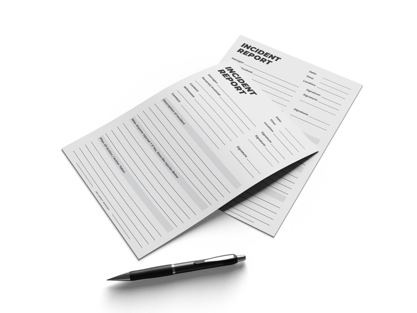 Health and Safety Incident Report Form | Workplace Accident ...
