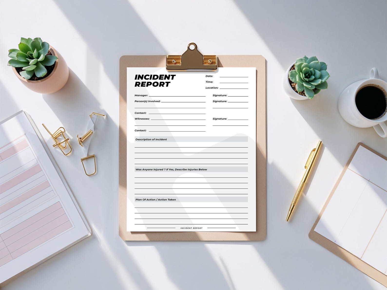 Health and Safety Incident Report Form | Workplace Accident ...