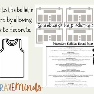 March Madness Bulletin Board Kit|basketball Bulletin Board Kit|march ...