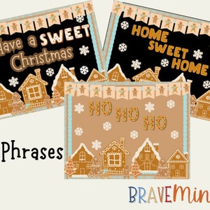 Gingerbread Themed Bulletin Board Kit - Etsy