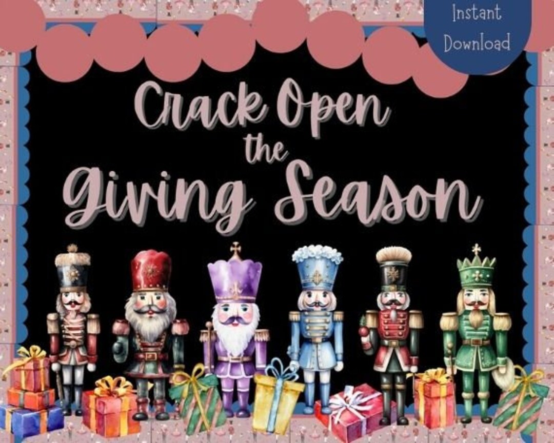Nutcracker Bulletin Board Kit/christmas Bulletin Board Kit/holiday ...