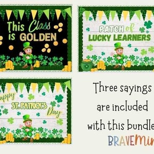 St. Patrick's Day Bulletin Board Kit - Etsy