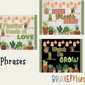 Plant Bulletin Board Kit|love Bulletin Board|valentine's Day Bulletin ...