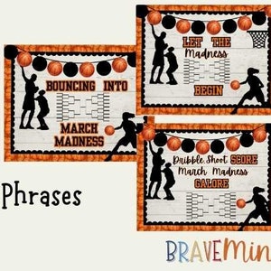 March Madness Bulletin Board Kit|basketball Bulletin Board Kit|march ...
