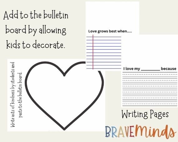 Plant Bulletin Board Kit|love Bulletin Board|valentine's Day Bulletin ...