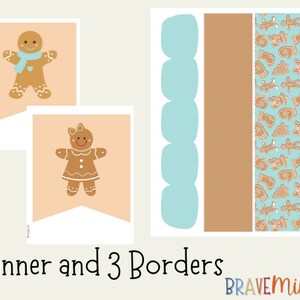 Gingerbread Themed Bulletin Board Kit - Etsy