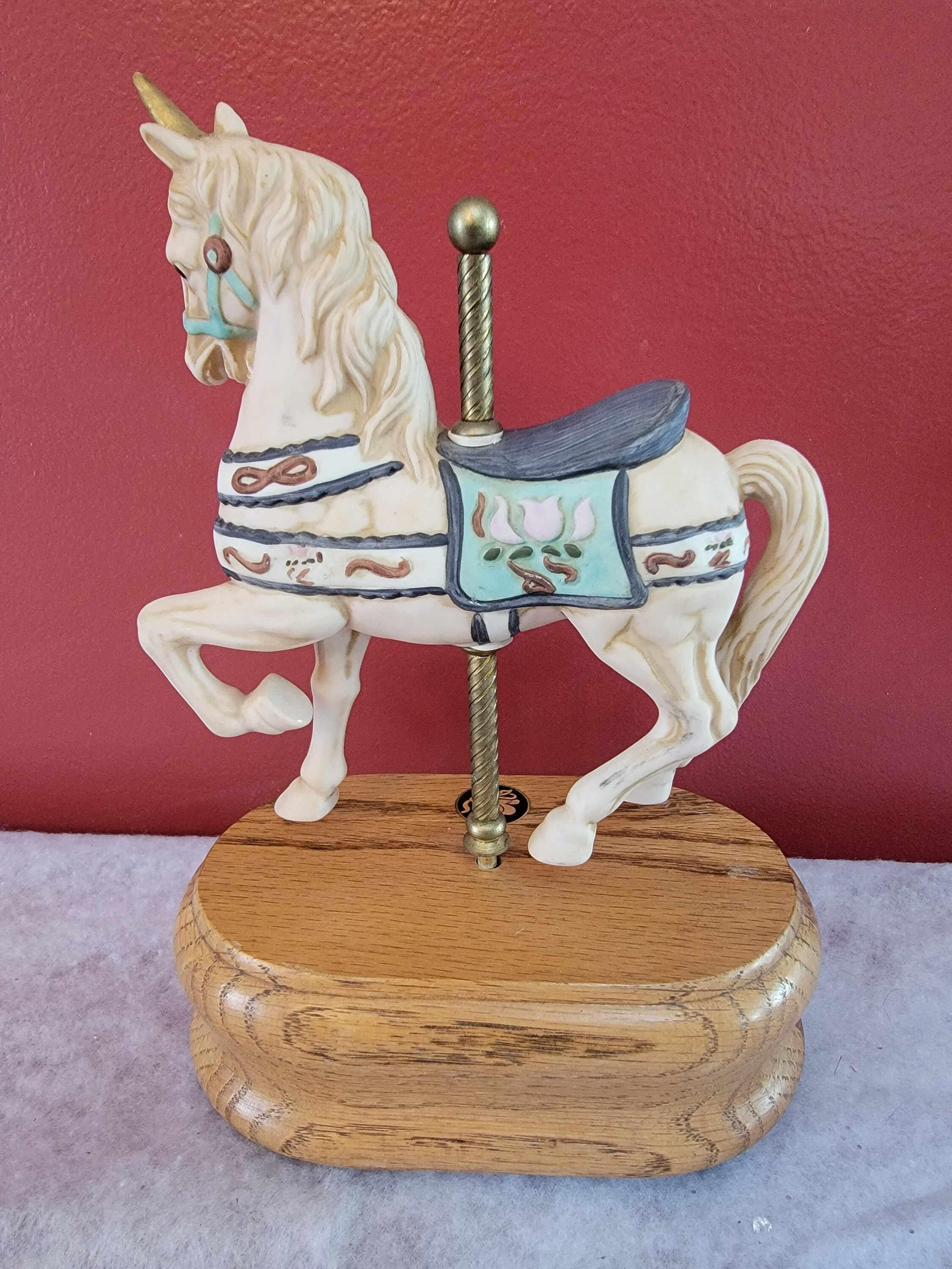 Set of (5) Vintage 1970's Music Box Carousel Horses - Etsy