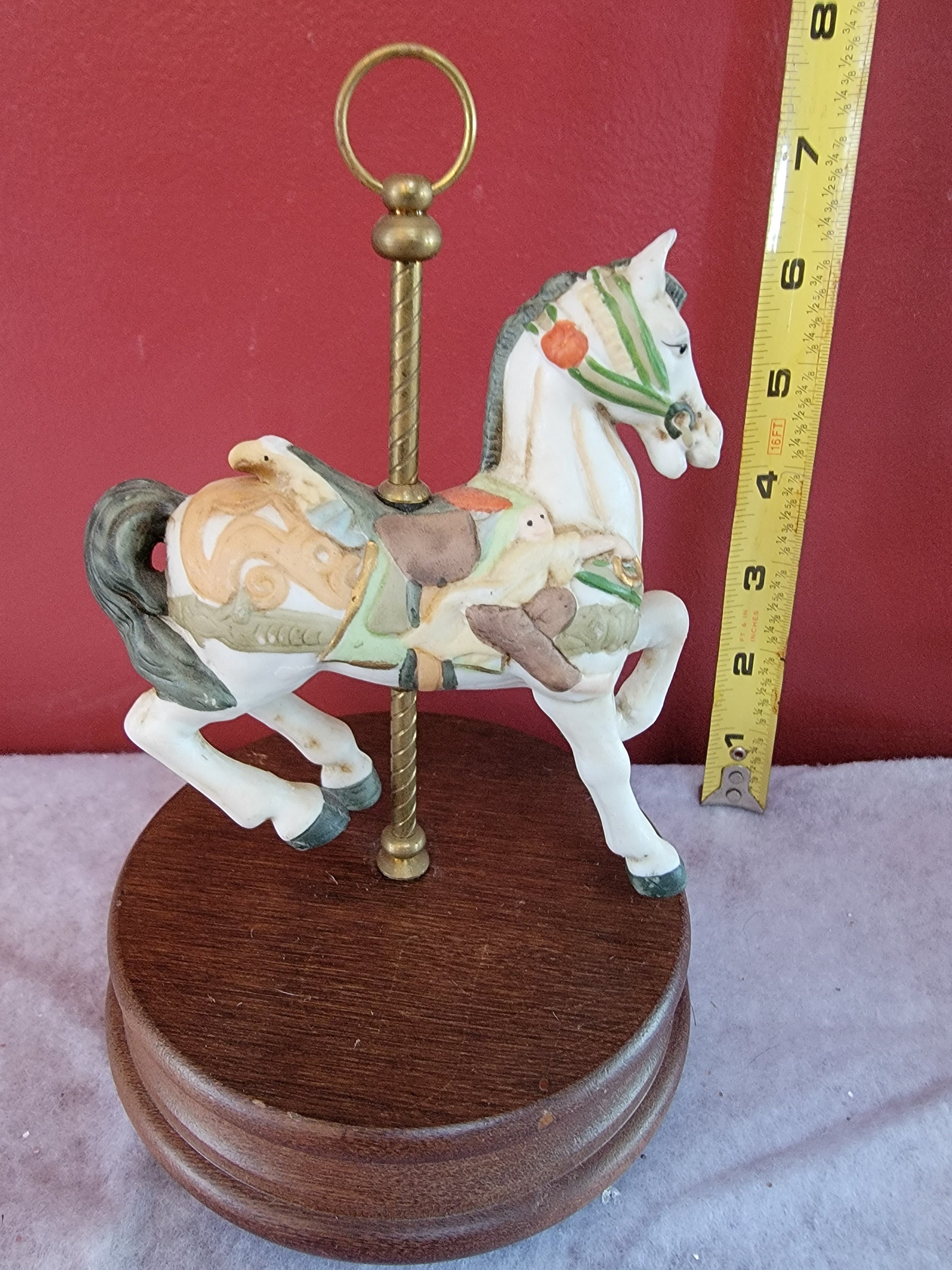 Set of (5) Vintage 1970's Music Box Carousel Horses - Etsy