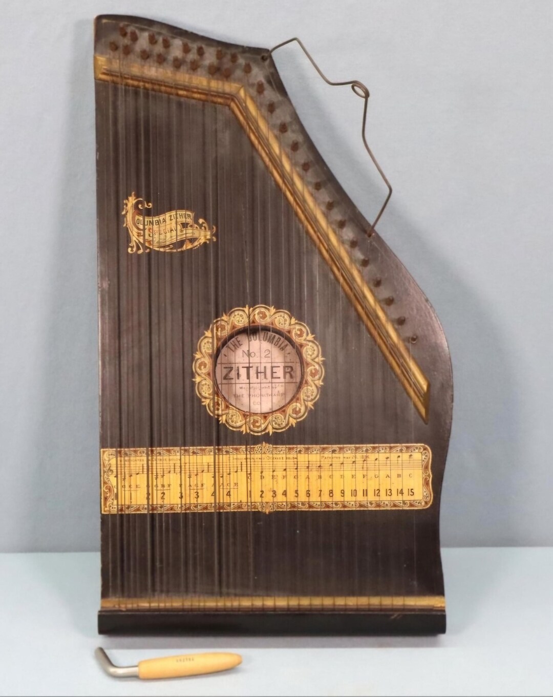 Antique 1904 the Columbia No 2 Zither by the Phonoharp Co - Etsy