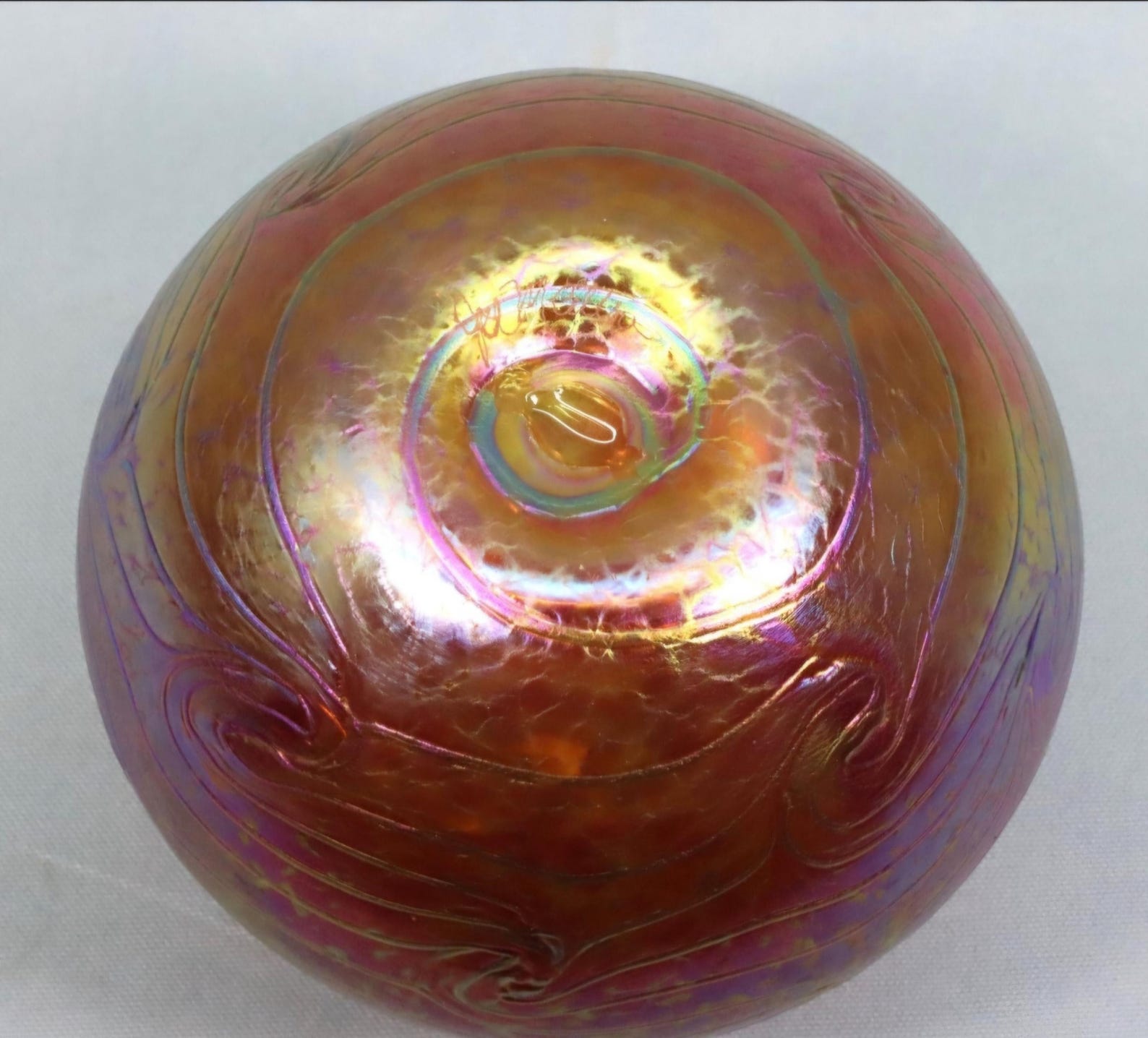 Vintage Joe Mattson Art Glass Vase - Etsy