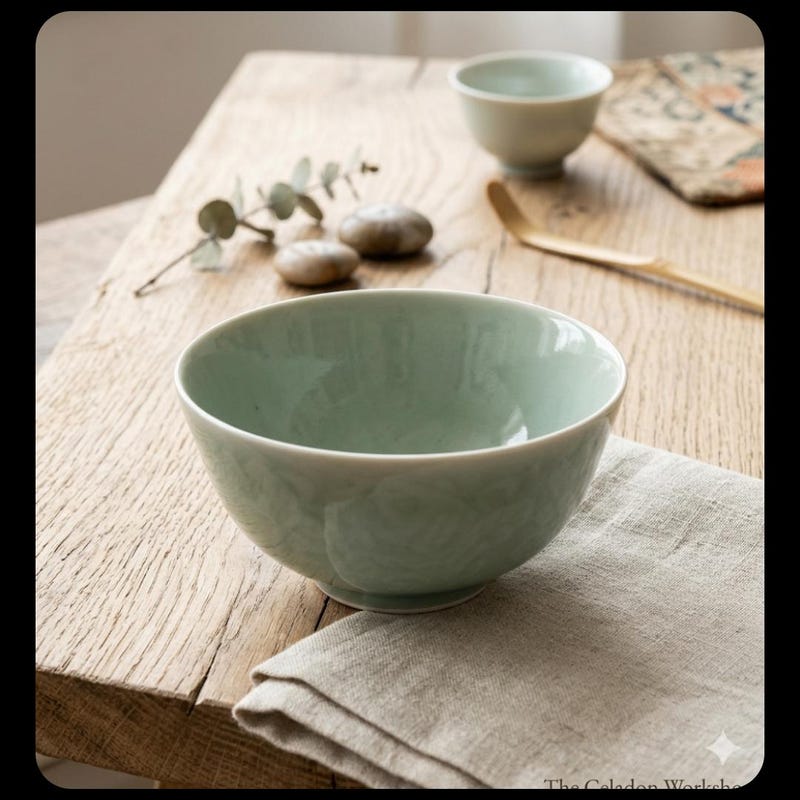 Celadon Porcelain Bowl - Etsy