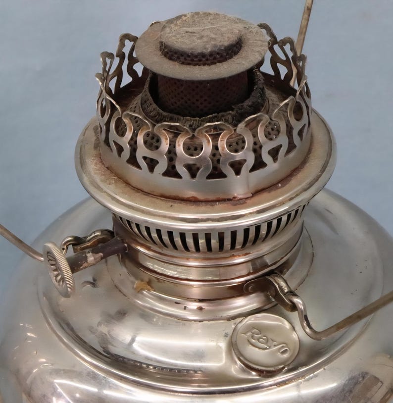 Antique Rayo Oil Lamp, White Shade Not Included - Etsy