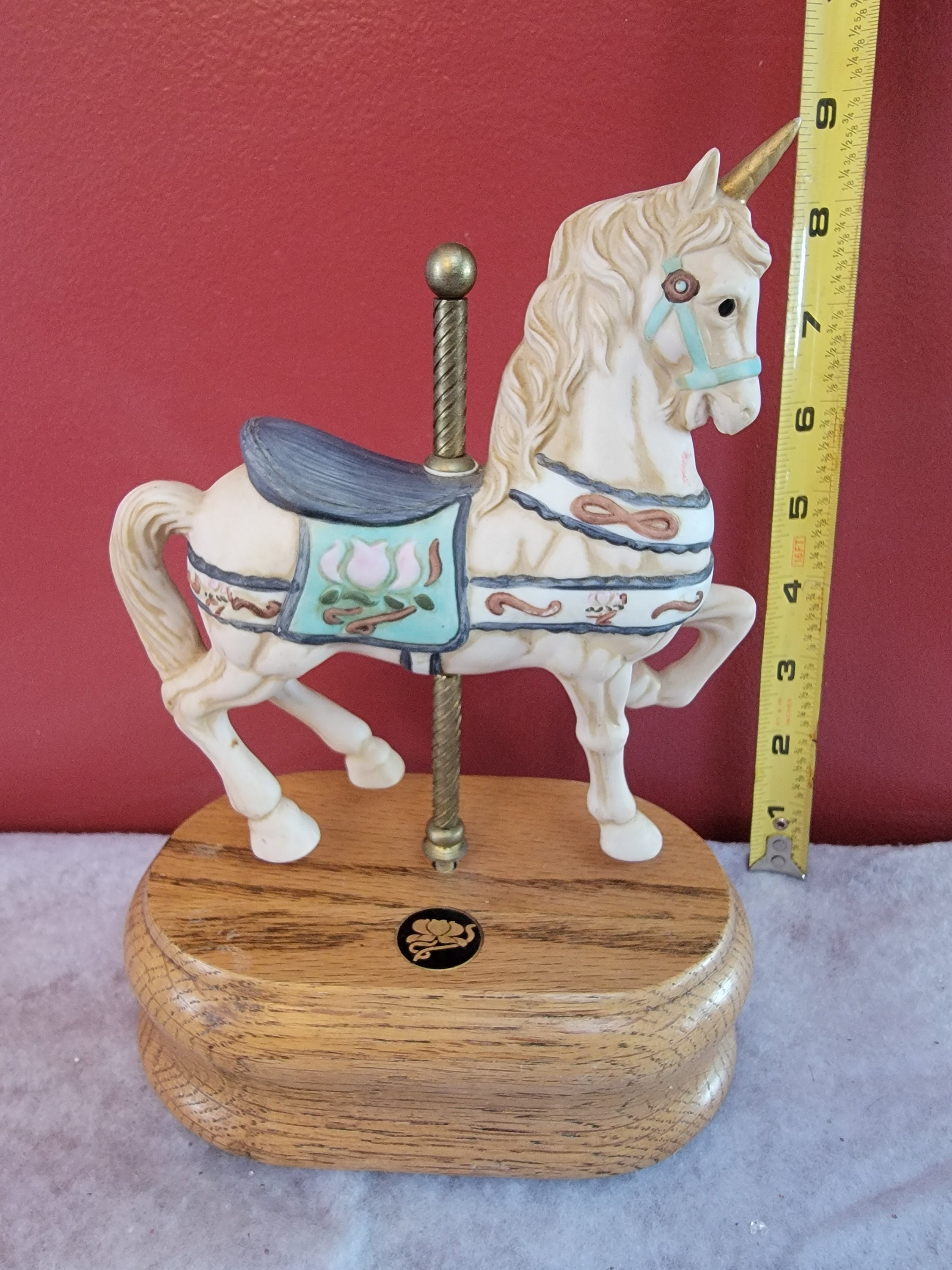 Set of (5) Vintage 1970's Music Box Carousel Horses - Etsy
