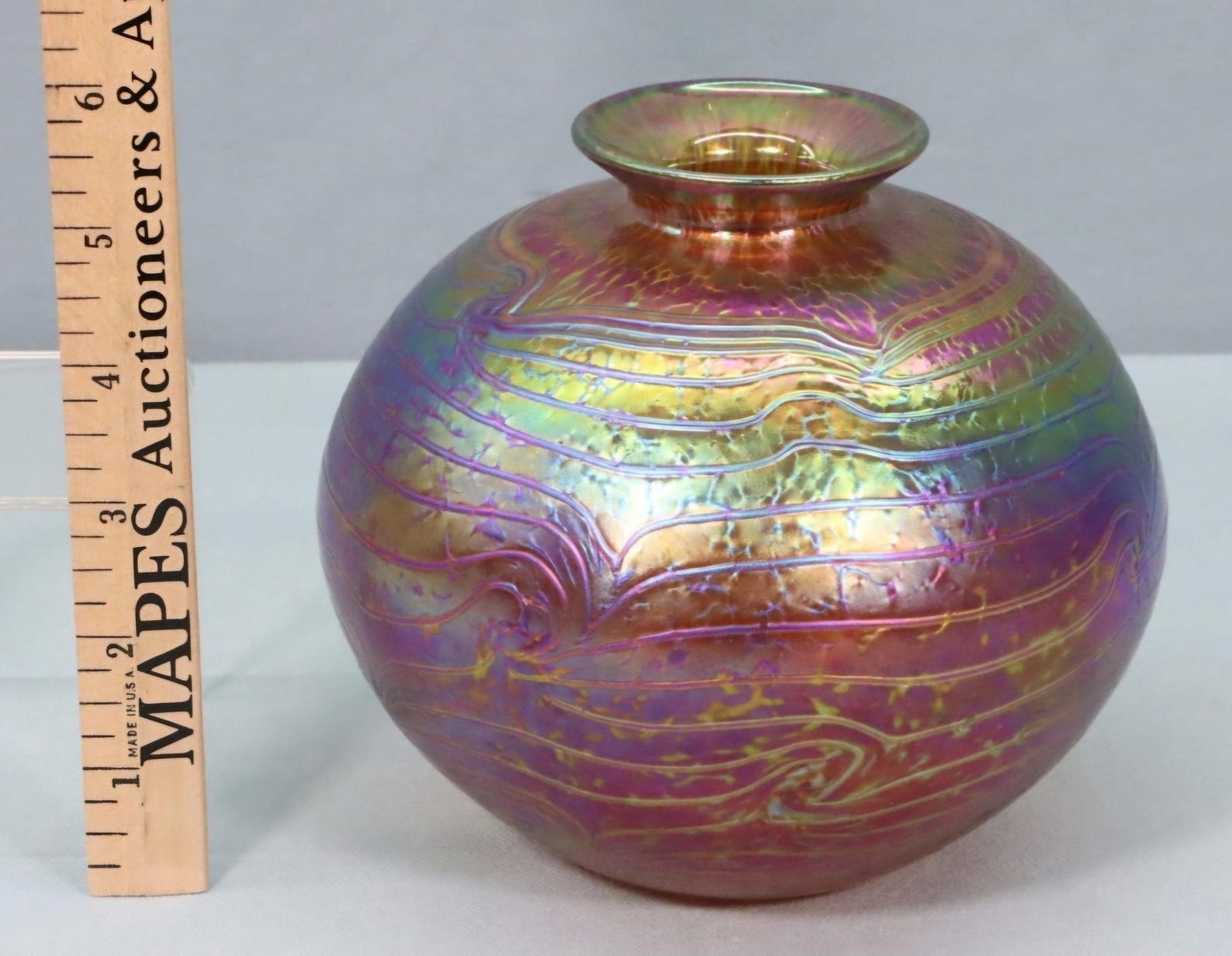 Vintage Joe Mattson Art Glass Vase - Etsy