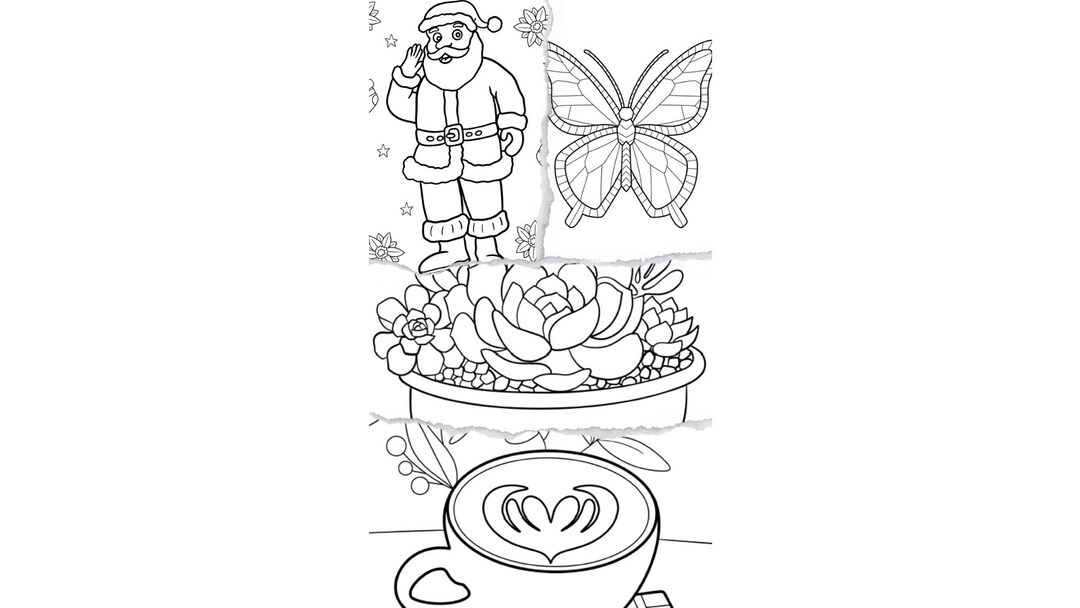 Simple Level Coloring Pages That Can Be Colored and Printed as Desired ...