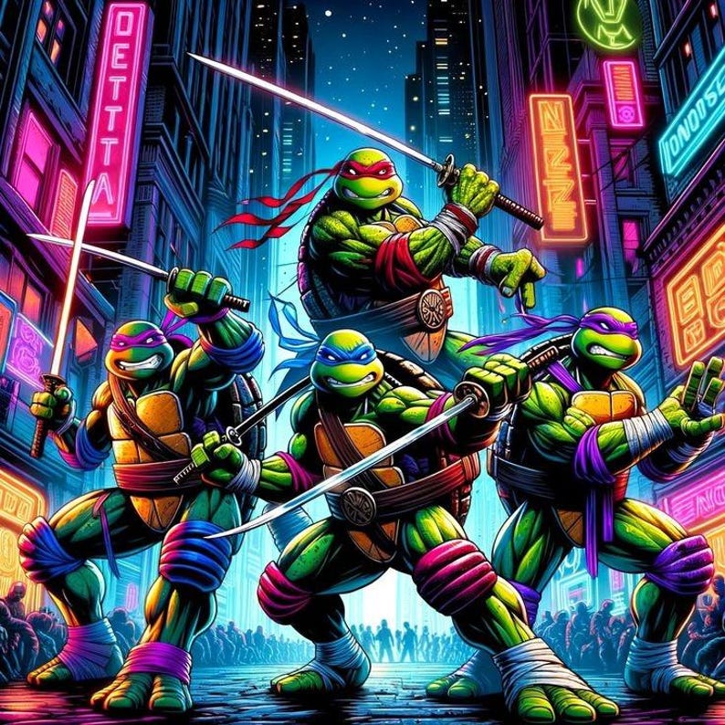 Ninja Turtles 2026 Calendar | Printable Monthly Planner (PDF) - Etsy