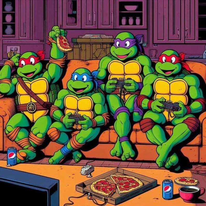Ninja Turtles 2026 Calendar | Printable Monthly Planner (PDF) - Etsy