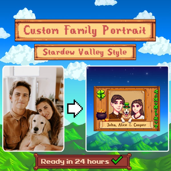 Custom Pixel Art Portrait - Etsy
