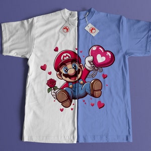 Super Mario Valentines SVG, Cute Mario Love PNG, Mario Valentines Day ...