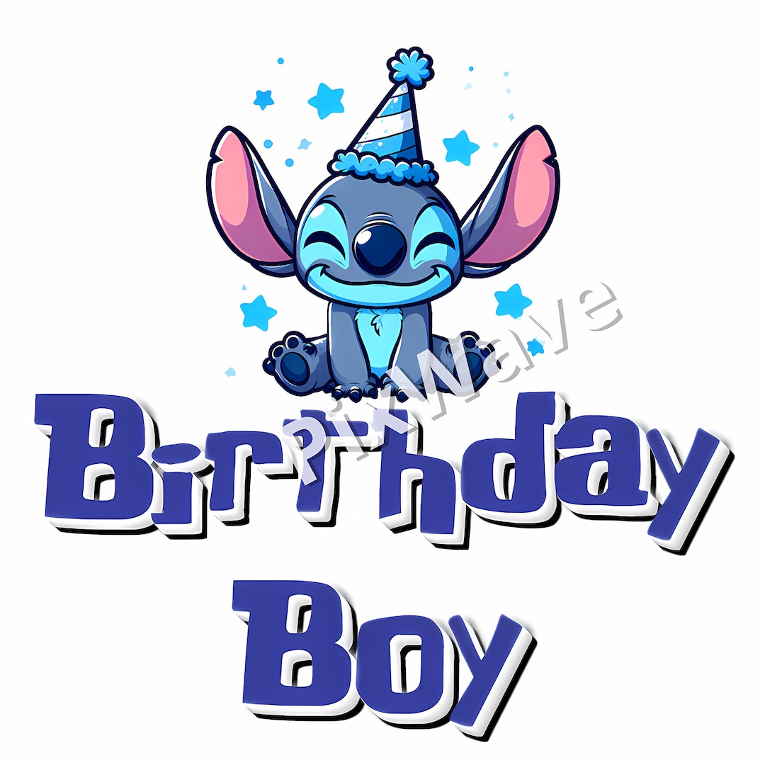 Stitch Birthday Boy Svg, Happy Birthday Stitch PNG, Birthday Stitch SVG ...
