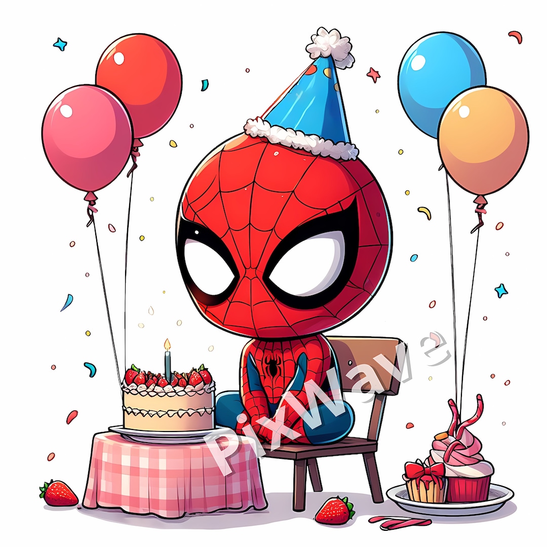 Spiderman Birthday PNG, Spiderman Birthday Party, Birthday Spiderman ...
