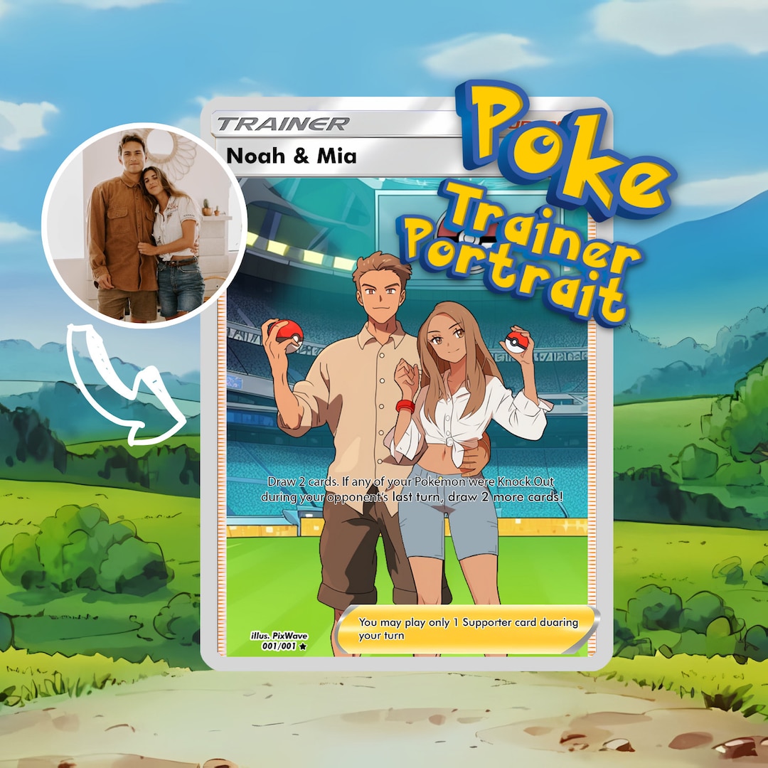 Custom Poke Card, Custom POKE Card for Couples, Personalized Poke Cards ...