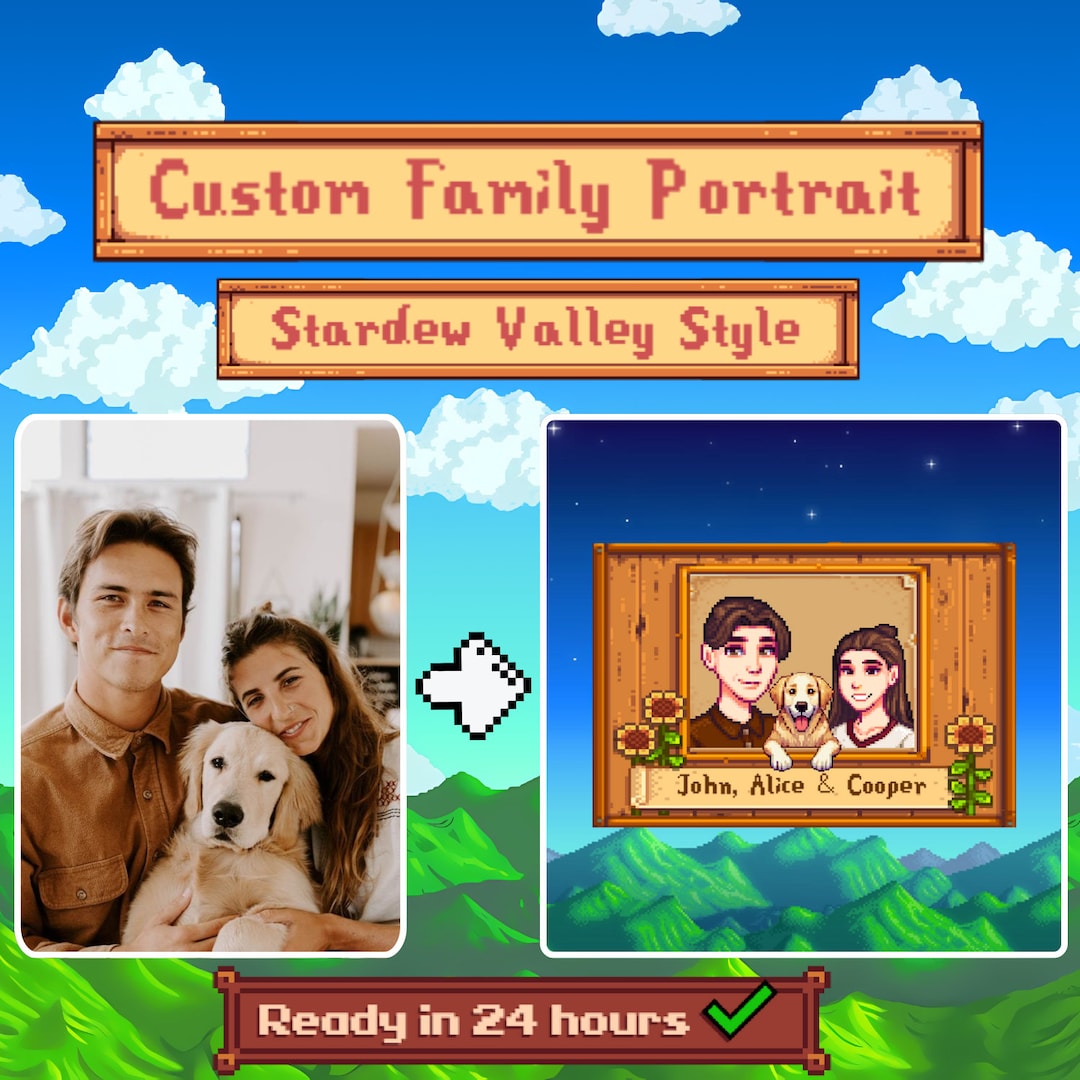 Custom STARDEW VALLEY Portraits, Stardew Valley Custom Portraits ...