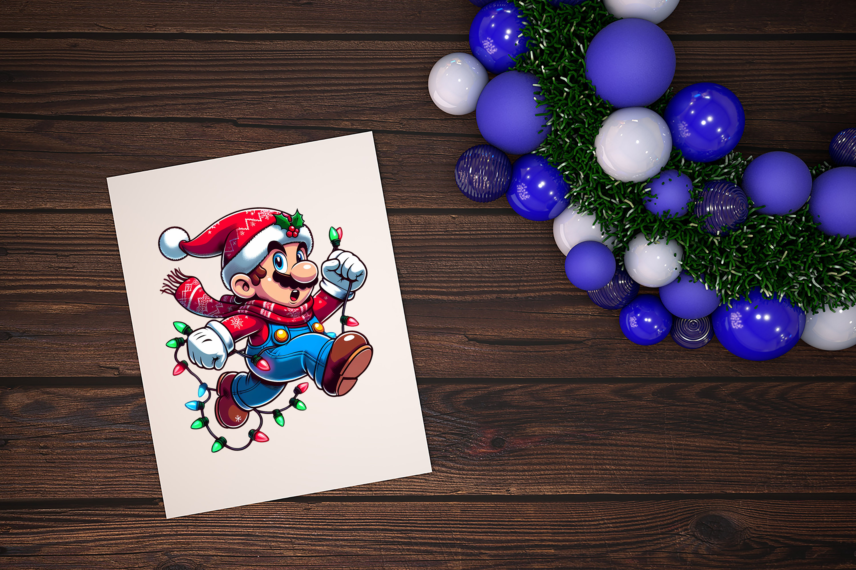 Christmas Super Mario SVG, Mario Christmas Clipart, Super Mario PNG ...