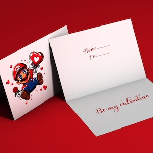 Super Mario Valentines SVG, Cute Mario Love PNG, Mario Valentines Day ...