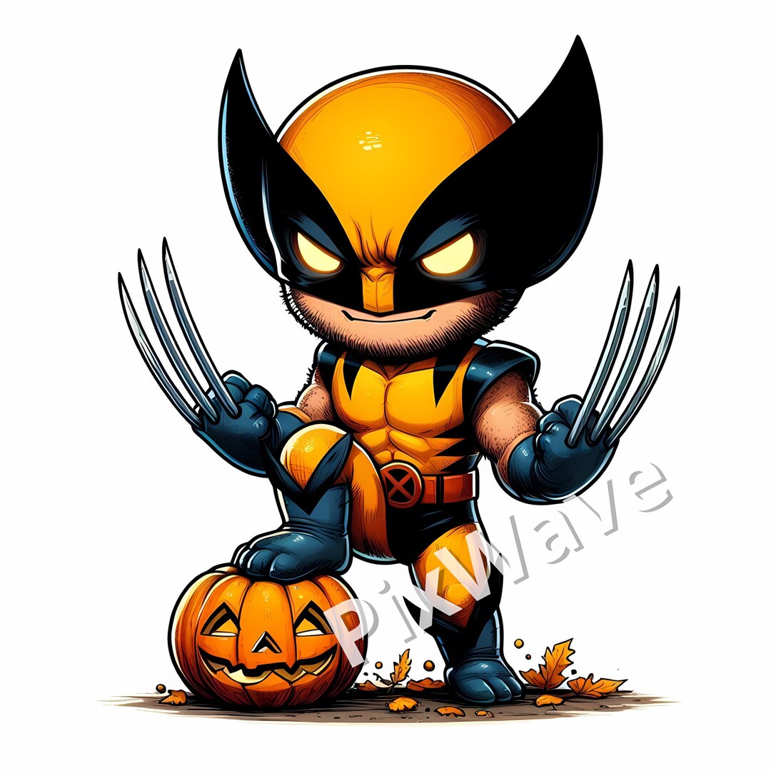 Cute Wolverine With Claws, Wolverine Svg, Wolverine Clipart, Wolverine ...