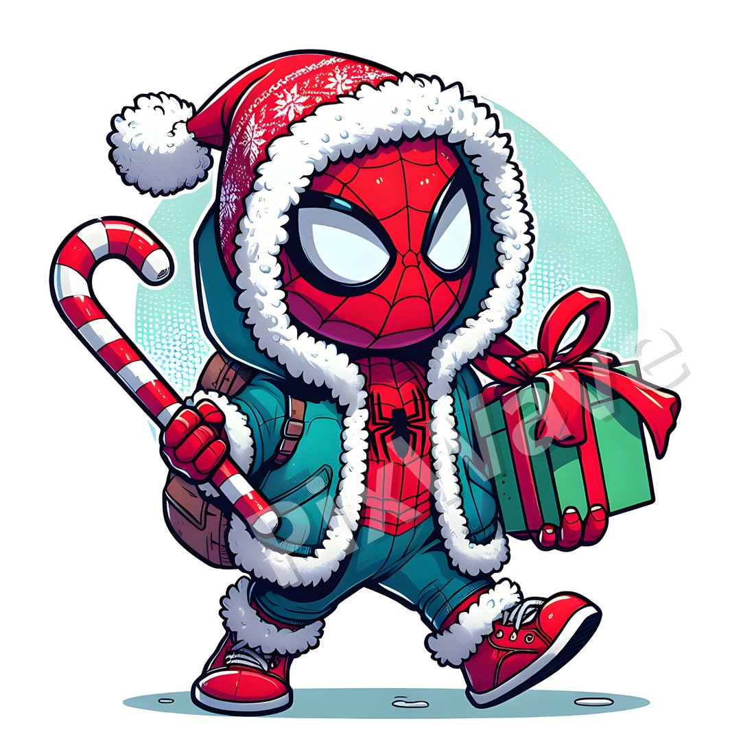 Spiderman Christmas SVG, Cute Baby Spiderman, Spiderman Baby SVG ...