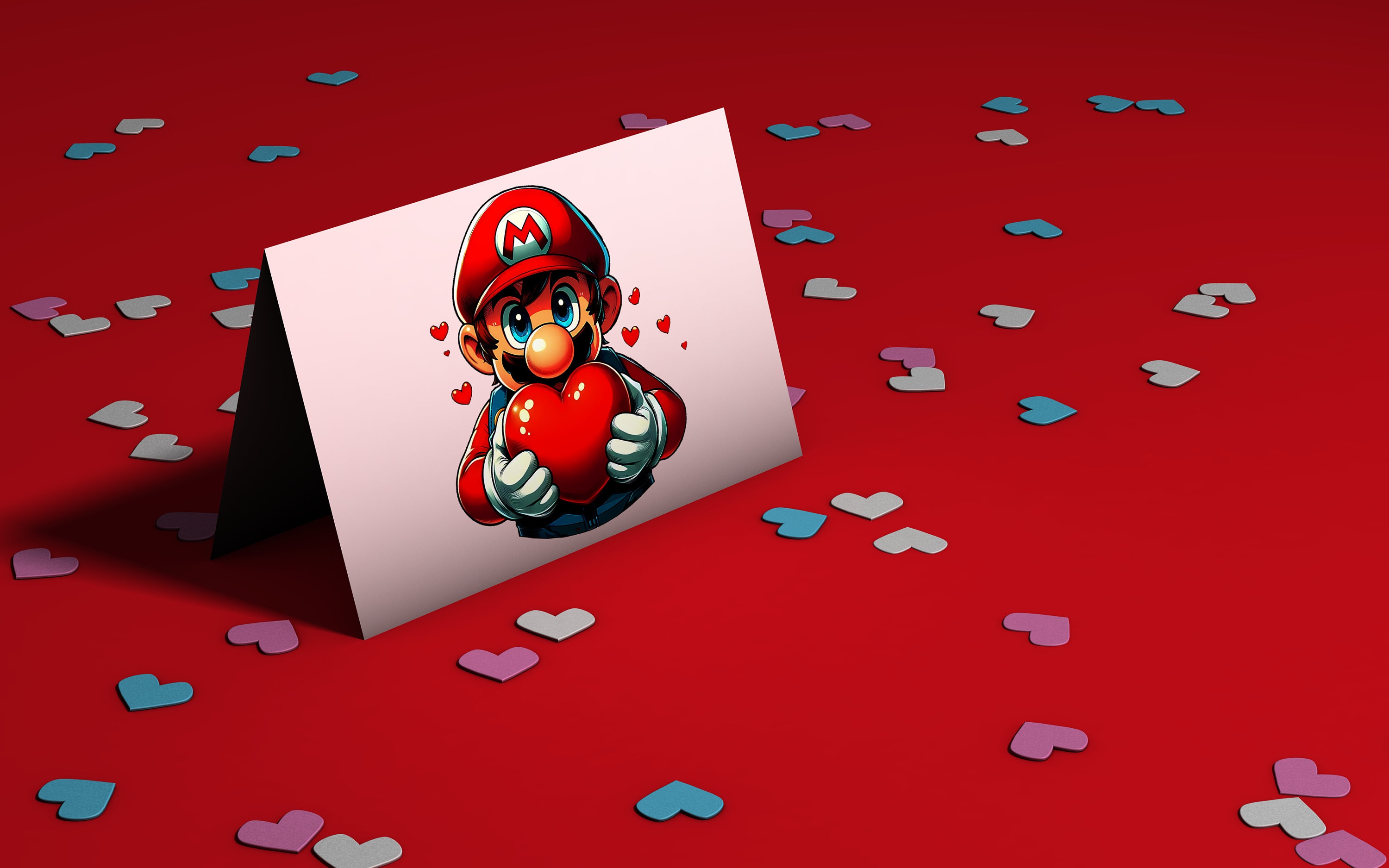 Super Mario Valentines SVG, Cute Mario Love PNG, Mario Valentines Day ...