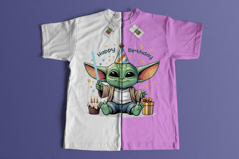 Grogu Birthday PNG, Baby Grogu With Cake, Baby Grogu SVG, Cute Baby ...